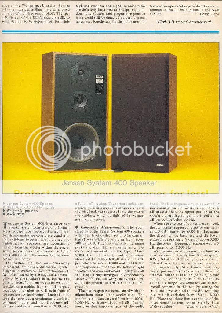 Jensen System B Can they really sound as good as they do? | Page 2 | Audiokarma Home Audio ...